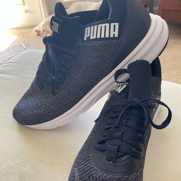 Puma | Shoes | Mens Puma Sneakers With Soft Foam Insert Size 1 Navy ...